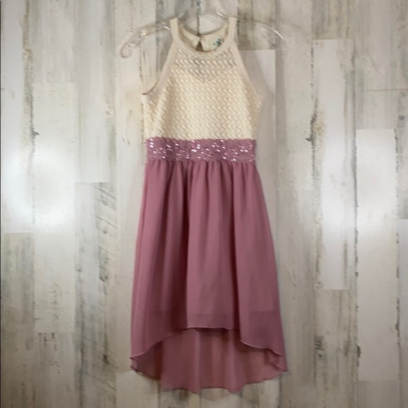 Lily Bleu | Dresses | Lily Bleu Cream Rose Pink Girls Size Dress | Poshmark